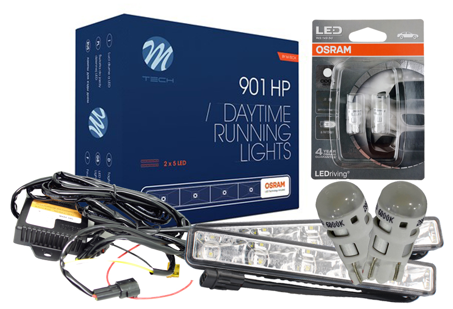 Купить ДХО Дневные ходовые огни M-Tech Straight +LED W5W OSRAM: отзывы ...