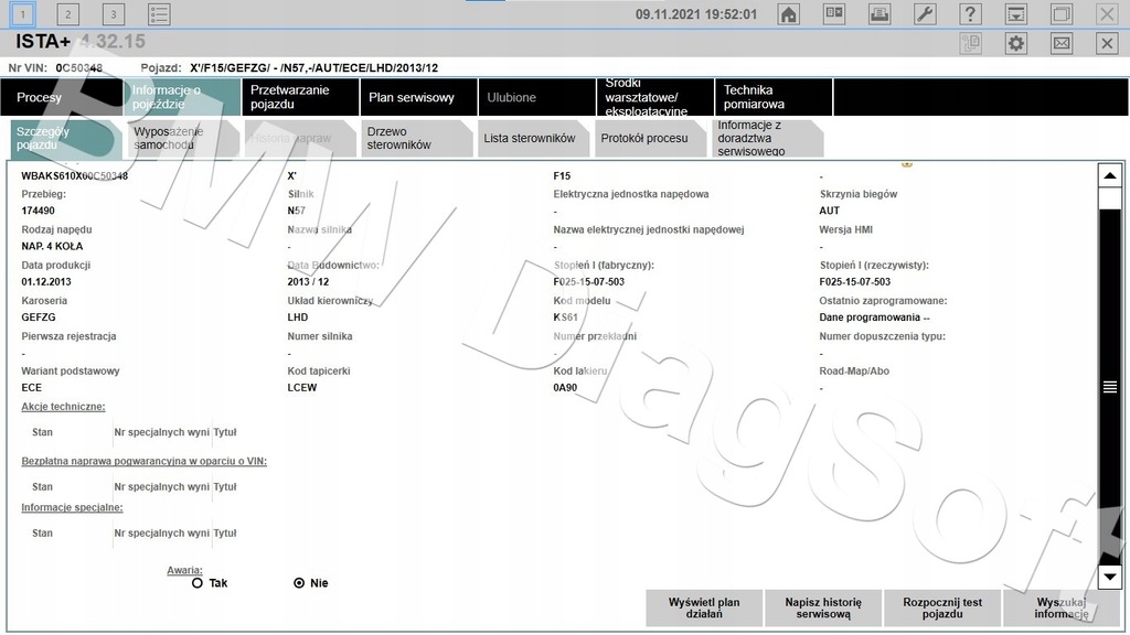 Serwis BMW Program Diagnostyka ISTA INPA ENET ICOM - 11921563256 ...