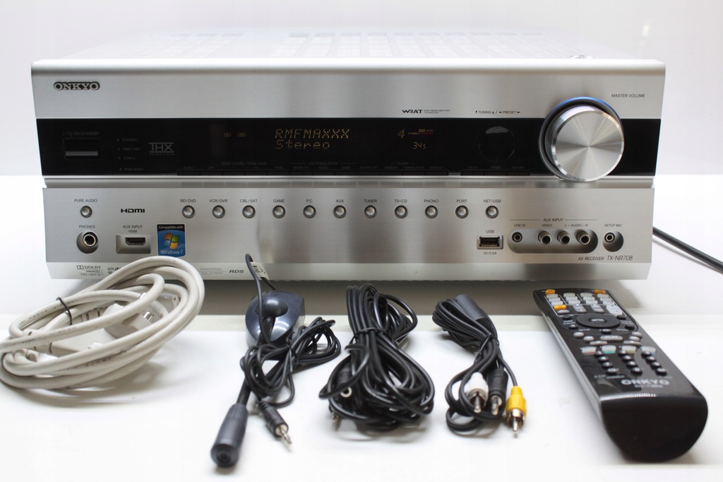 Amplituner 7.2 Onkyo TX-NR708 PILOT NET GWARANCJA - 8488680222 - oficjalne archiwum Allegro