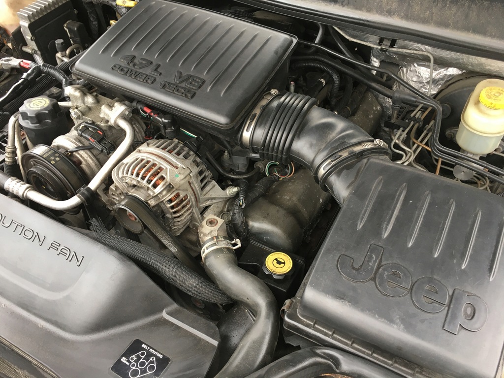 SILNIK KOMPLETNY JEEP GRAND CHEROKEE WJ 4.7 V8 223 - 12476260424 ...