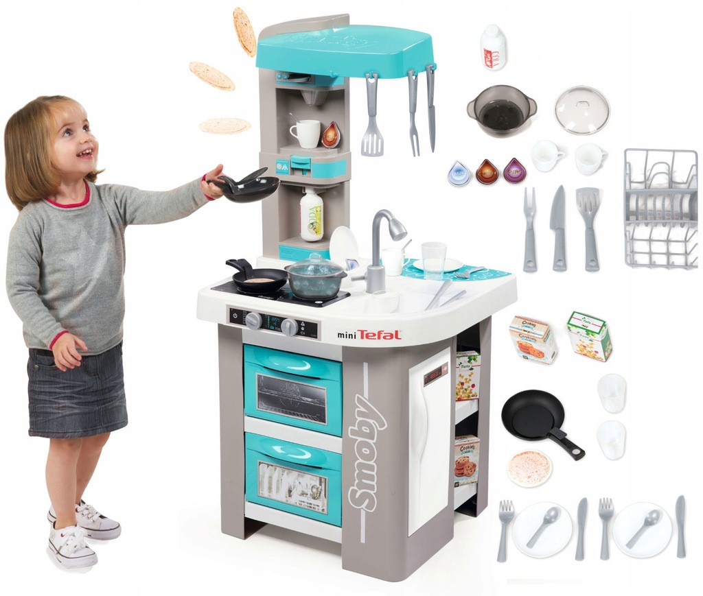 SMOBY KUCHNIA STUDIO MINI TEFAL MAGIC BUBBLE 26EL. - 6907300301 ...