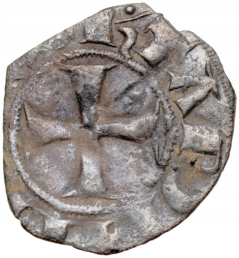 X216. Krzyżowcy, Denar, Achaja okolo 1300 - 17308944845 - oficjalne ...