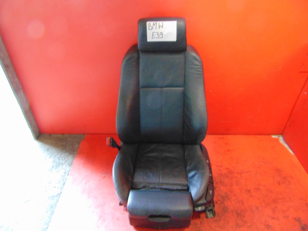 BMW E39 FOTEL LEWY KIEROWCY SKÓRZANY SKÓRA EUROPA - 13760723765 ...