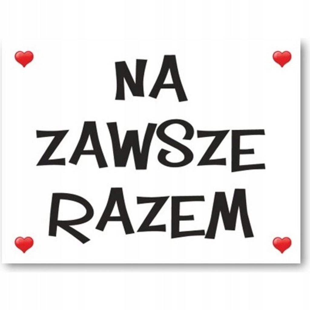 Naklejki na buty białe napis NA ZAWSZE RAZEM 2 szt - 13307962952 ...