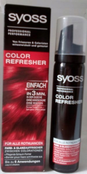 Syoss color refresher odświeżacz pianka 75ml Red - 9112787597 ...