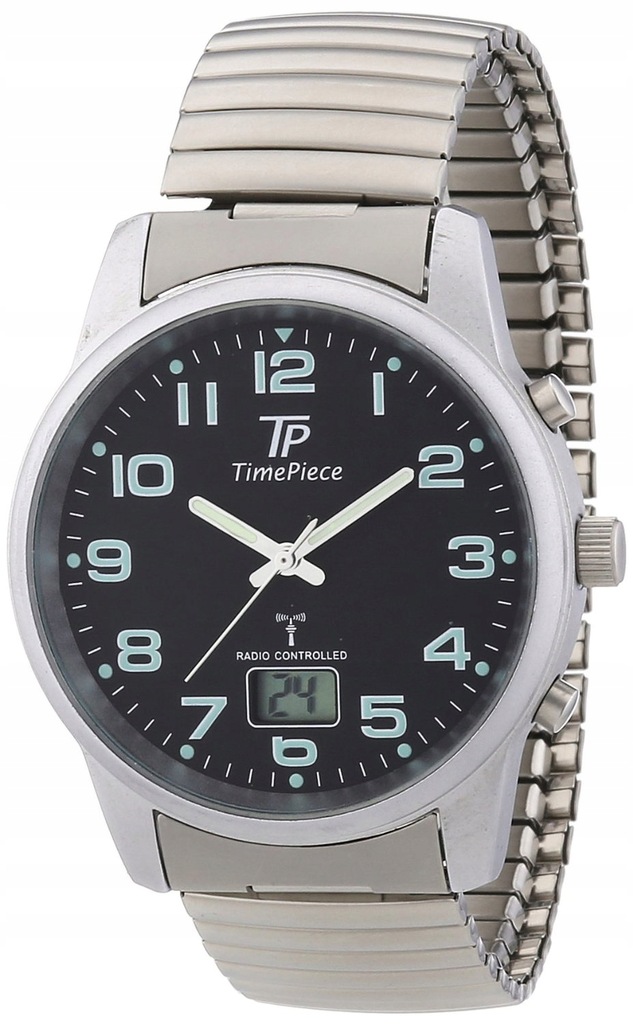 Zegarek męski TIME PIECE TPGA-10239-22M RADIO CONTROLLED radiowy ...