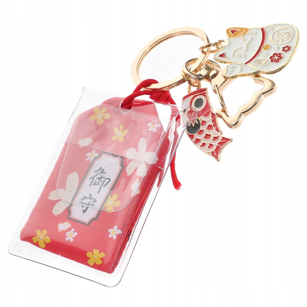 FORTUNE CAT KEYCHAIN LUCKY CAR CHARM CHAINS KEYS - 14337267986 ...