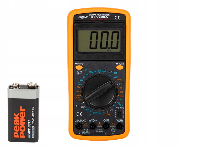 Miernik XTREME DT9208A multimetr prądu napięcia - 12717013882 ...