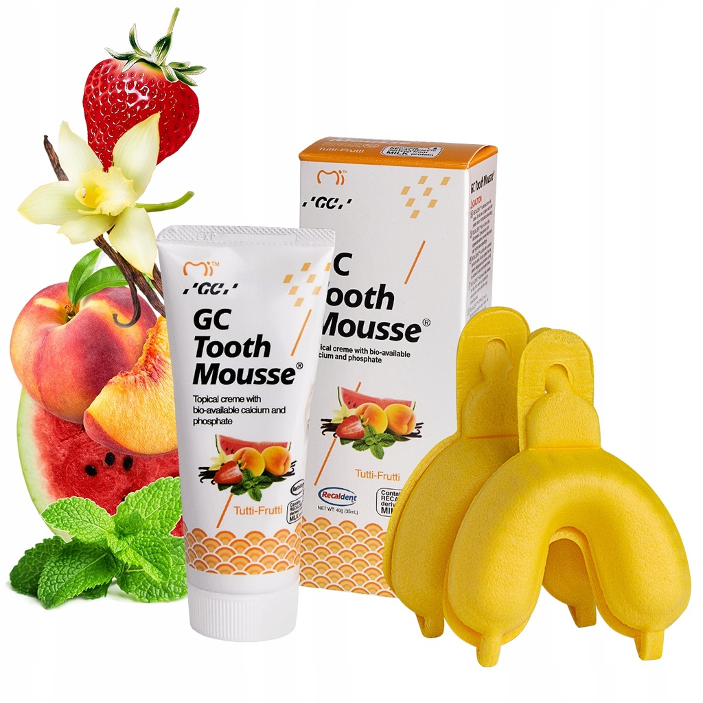 GC Tooth Mousse TUTTIFRUTTI pasta na nadwrażliwość - 12409583917 ...