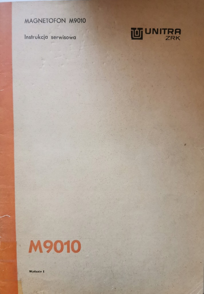 Magnetofon M9010 - instrukcja serwisowa - 14842195887 - oficjalne ...