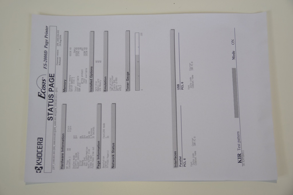 Drukarka laserowa KYOCERA FS-2000D duplex JAK NOWA - 7256363453 ...