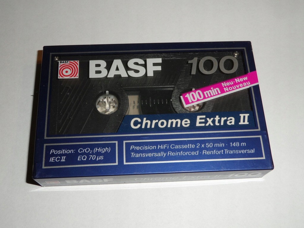 Kaseta magnetofonowa BASF Chrome Extra II 100 - 13734316378 - oficjalne archiwum Allegro