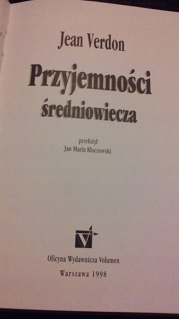 Przyjemności Średniowiecza - Jean Verdon - 7530938997 - oficjalne ...