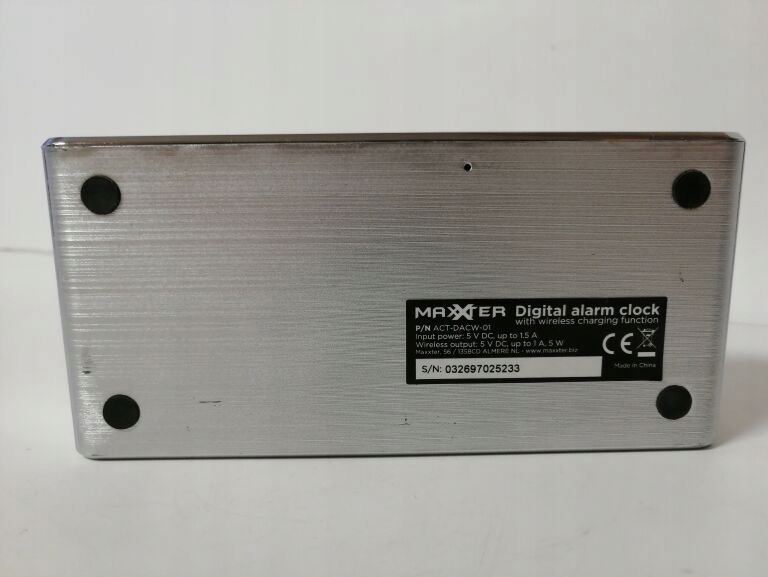 ZEGAR Z ŁADOWARKĄ INDUKCYJNĄ MAXXTER ACT-DACW-01 - 11200501241 - oficjalne archiwum Allegro
