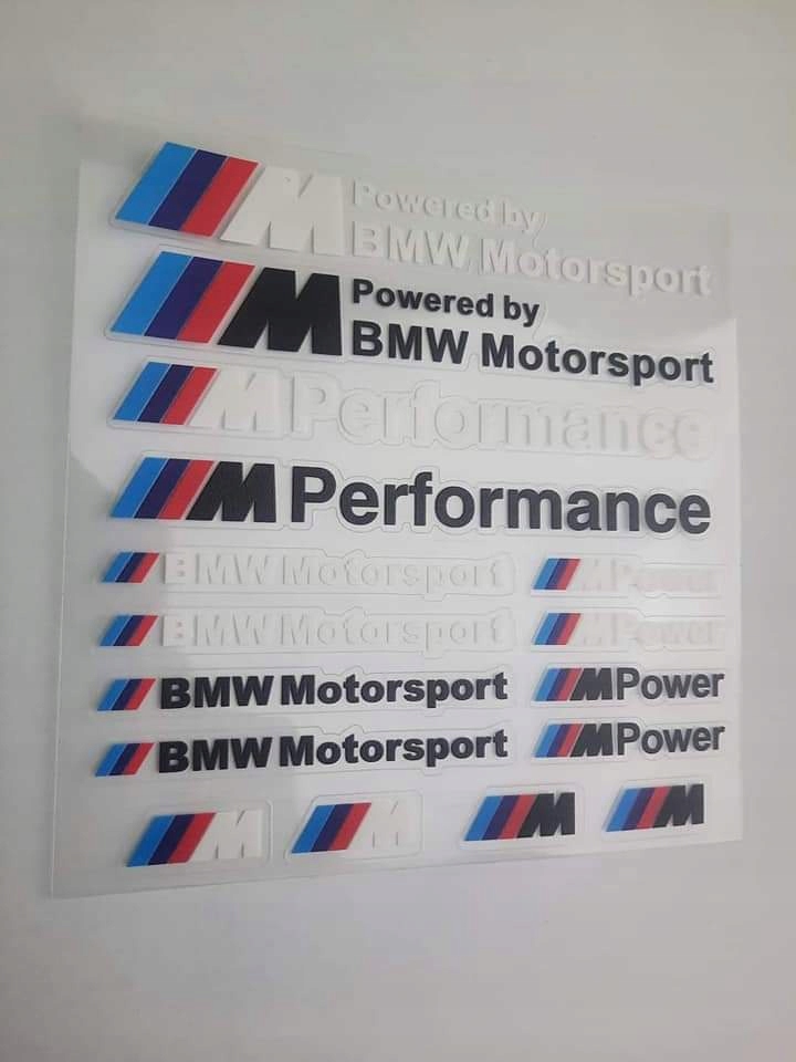 Naklejki ZESTAW TUNING BMW BMW MOTORSPORT M POWER - 13194881773 - oficjalne archiwum Allegro
