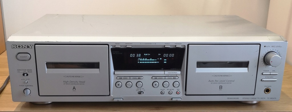 Magnetofon kasetowy Sony TC-WE475 srebrny klasyk - 13204415990 ...
