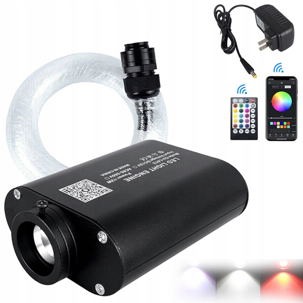 GWIEZDNE NIEBO ŚWIATŁOWÓD LED RGBW 12W SAMOCHODU - 14939622619 ...