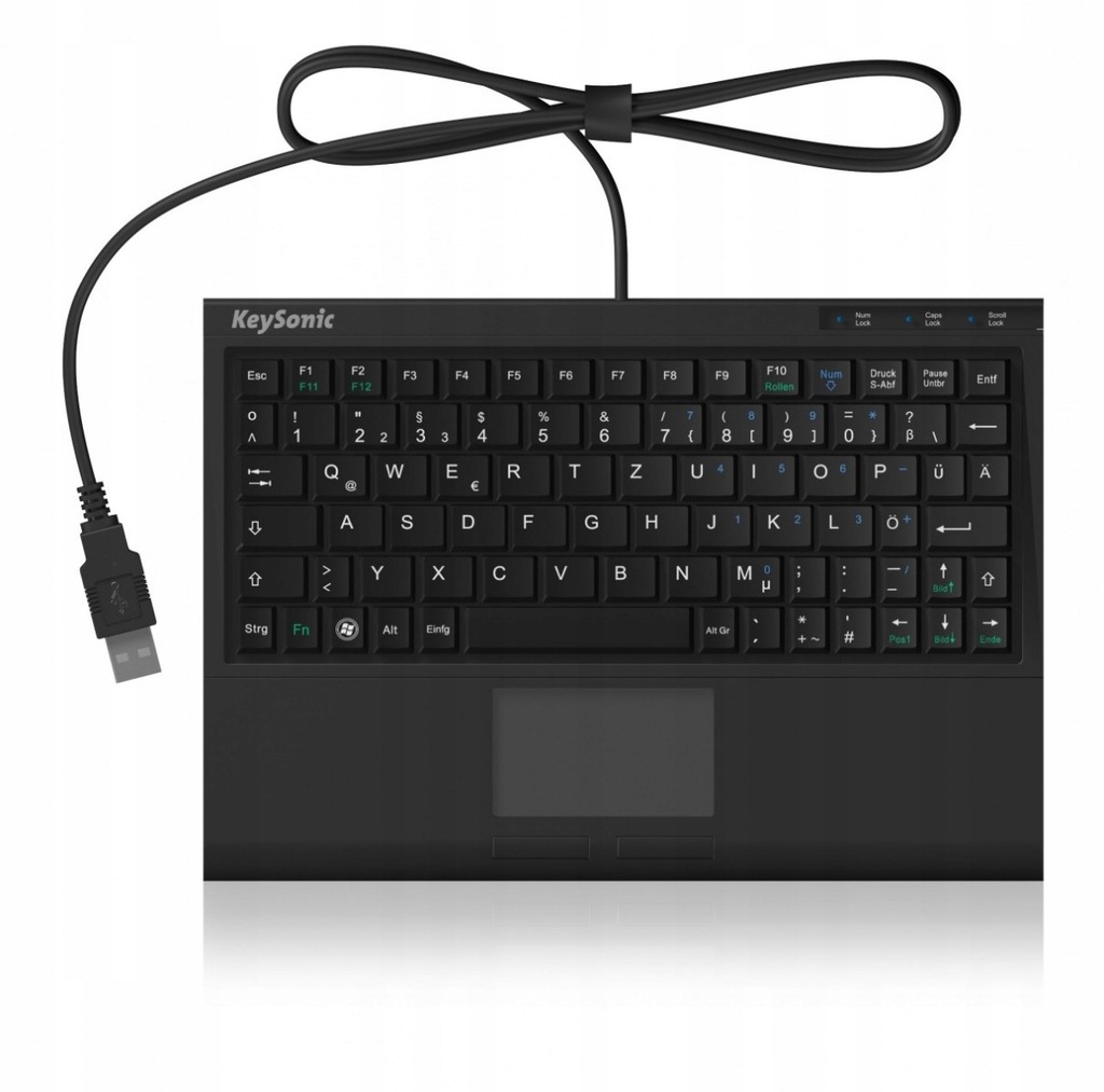 Купить Keysonic Keyboard Mini ACK-3410 US TouchPad, USB: отзывы, фото и ...