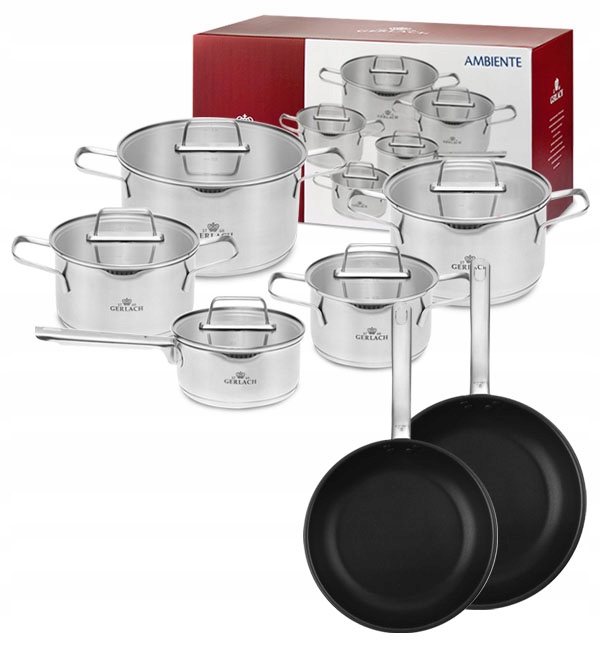 GERLACH AMBIENTE GARNKI 10 EL+ SOLID LITE 24 28 CM - 11828801917 ...