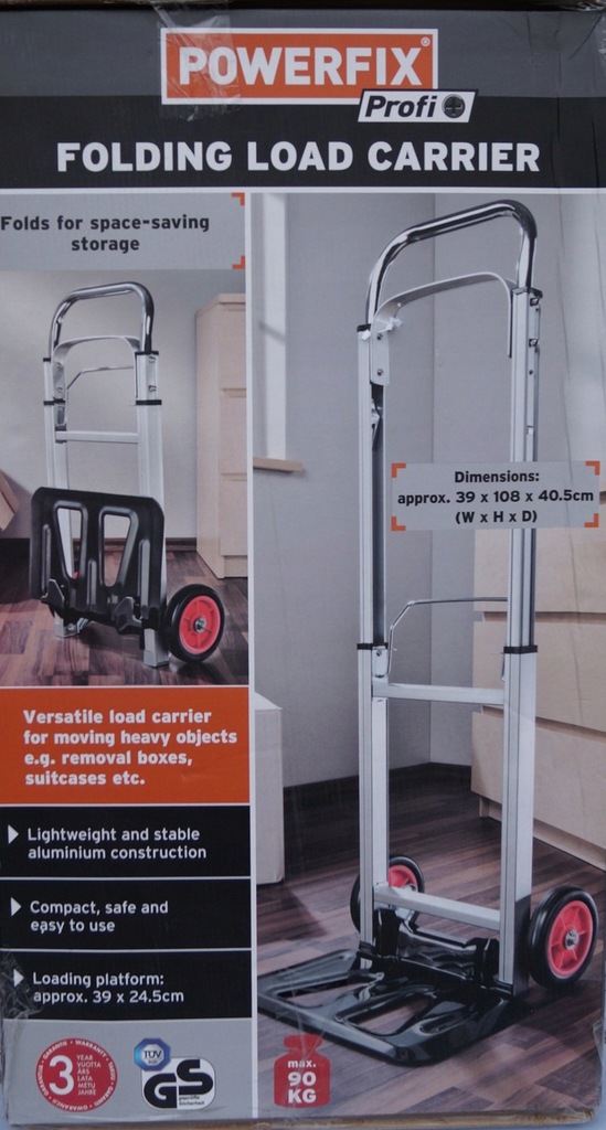 Składany wózek transportowy Powerfix profi 90kg - 8375014178 ...