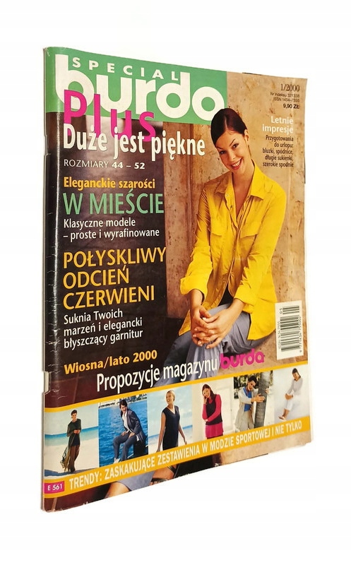 BURDA PLUS DUŻE JEST PIĘKNE 1/2000 + WYKROJE - 12916460491 - oficjalne archiwum Allegro
