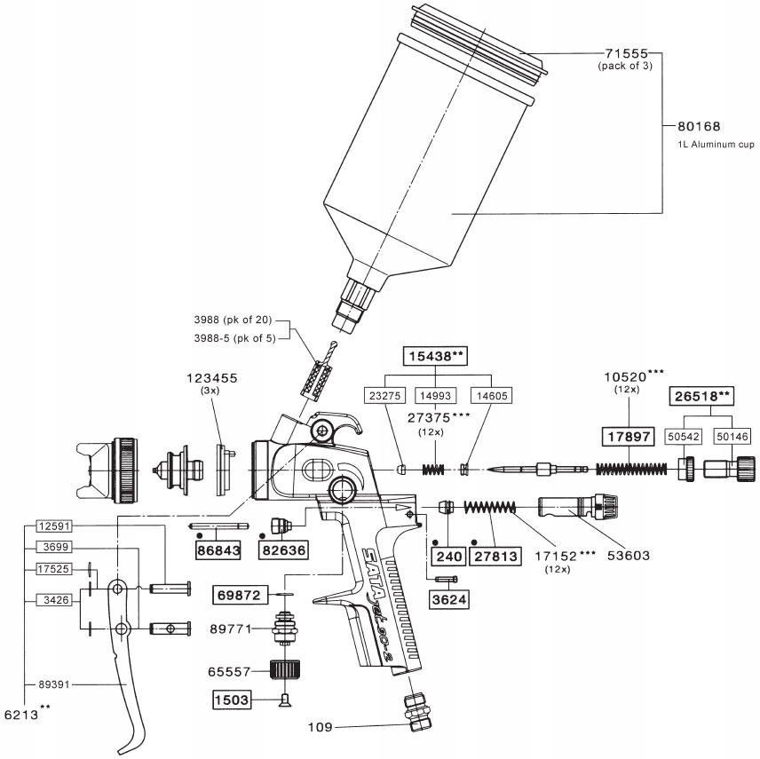 SATA jet 90 - 2RP 1,3 Pistolet lakierniczy WYPRZED - 8881492892 ...