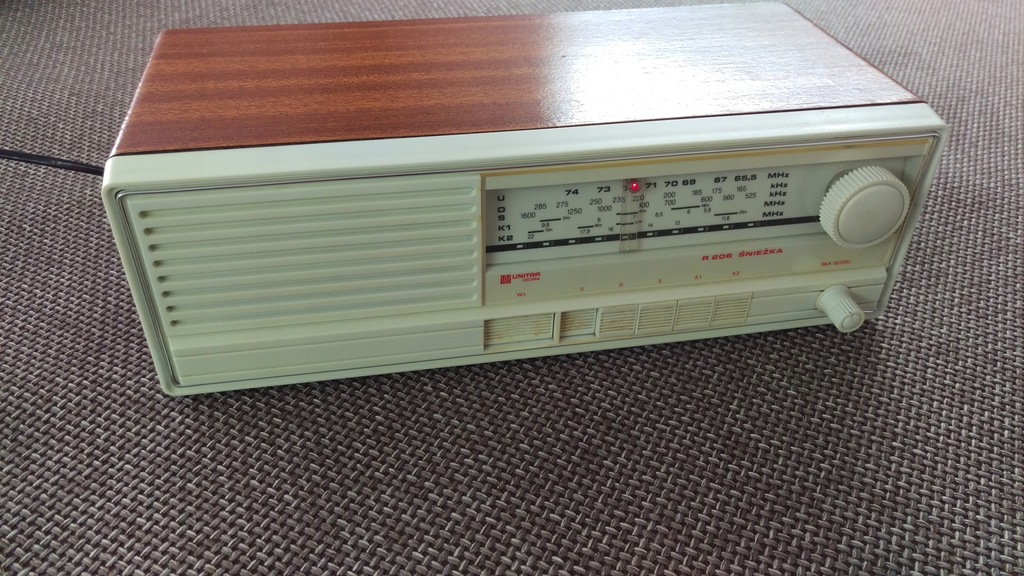 Radio Unitra Śnieżka R206 biała RZADKOŚĆ UNIKAT:) - 9173879050 ...