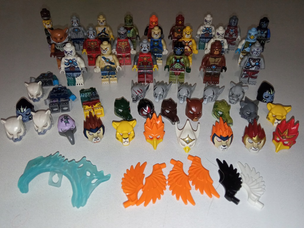 minifigurki lego chima - wielki mix 21 figurek z akcesoriami ...