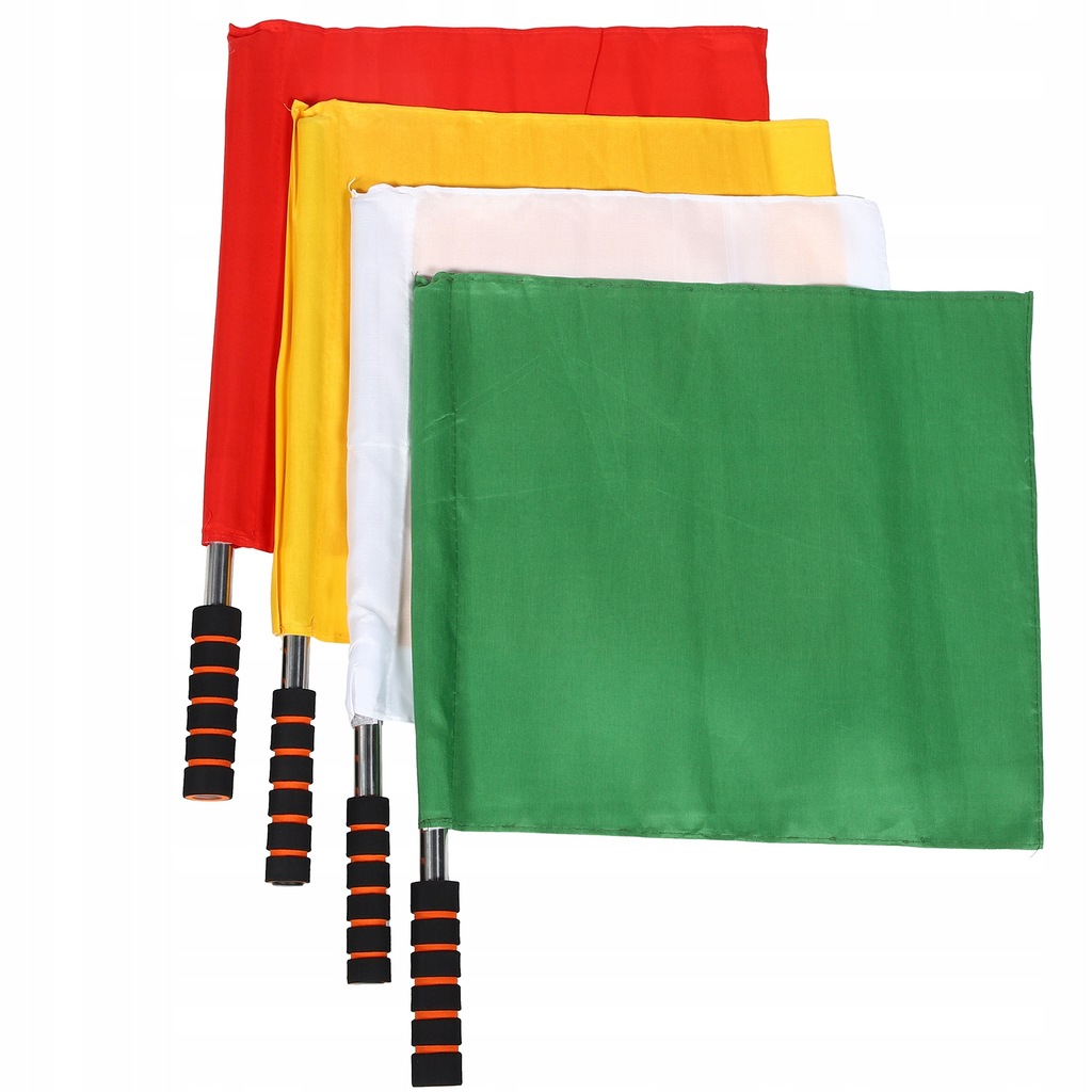 Referee Hand Flags Sports Linesman Racing - 14440309438 - oficjalne archiwum Allegro
