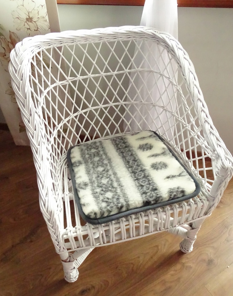 Siedzisko wełniane, poduszka na krzesło z wełny - 10691884587 ...