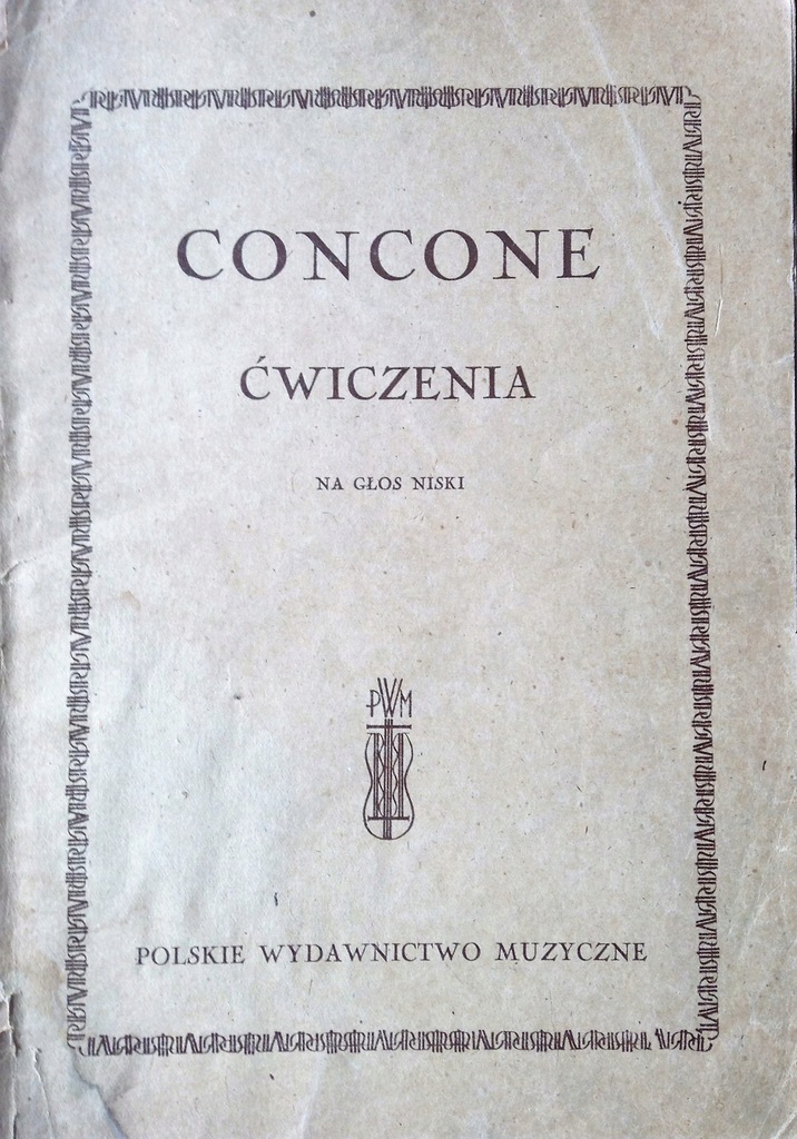 Concone 50 Ćwiczeń OP.9 Niski Głos Z Fortepianem - 10877389836 ...
