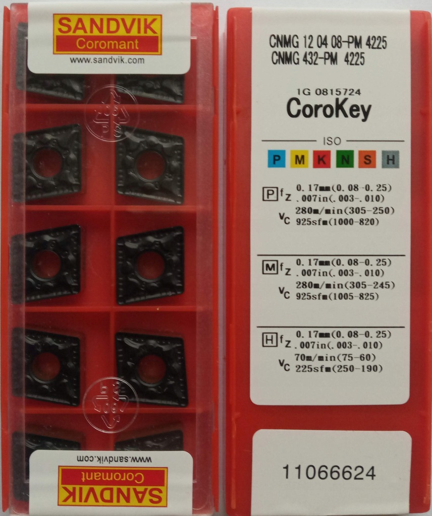 CNMG 120408-PM 4225 Sandvik płytki tokarskie - 13227364318 - oficjalne archiwum Allegro