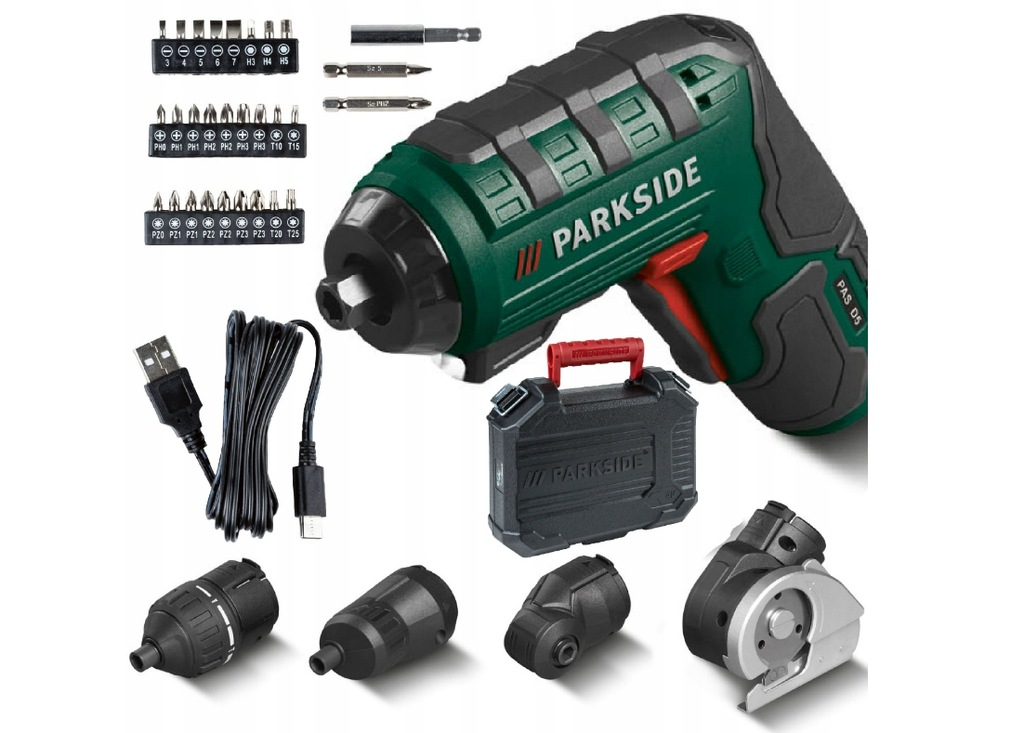 Wkrętarka akumulatorowe Parkside PAS D5 4 V - 12598350994 - oficjalne ...