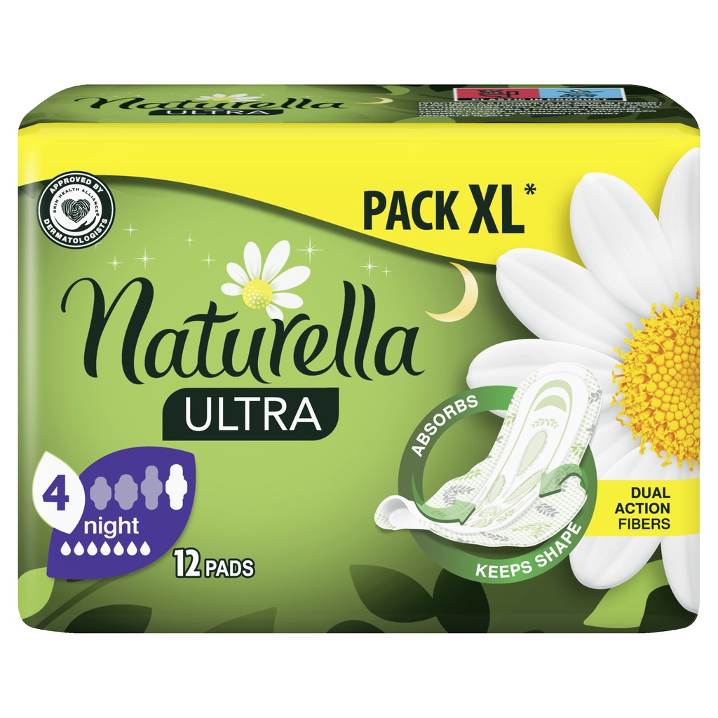 Naturella Ultra Night Podpaski 12 szt. - 15207136488 - oficjalne ...