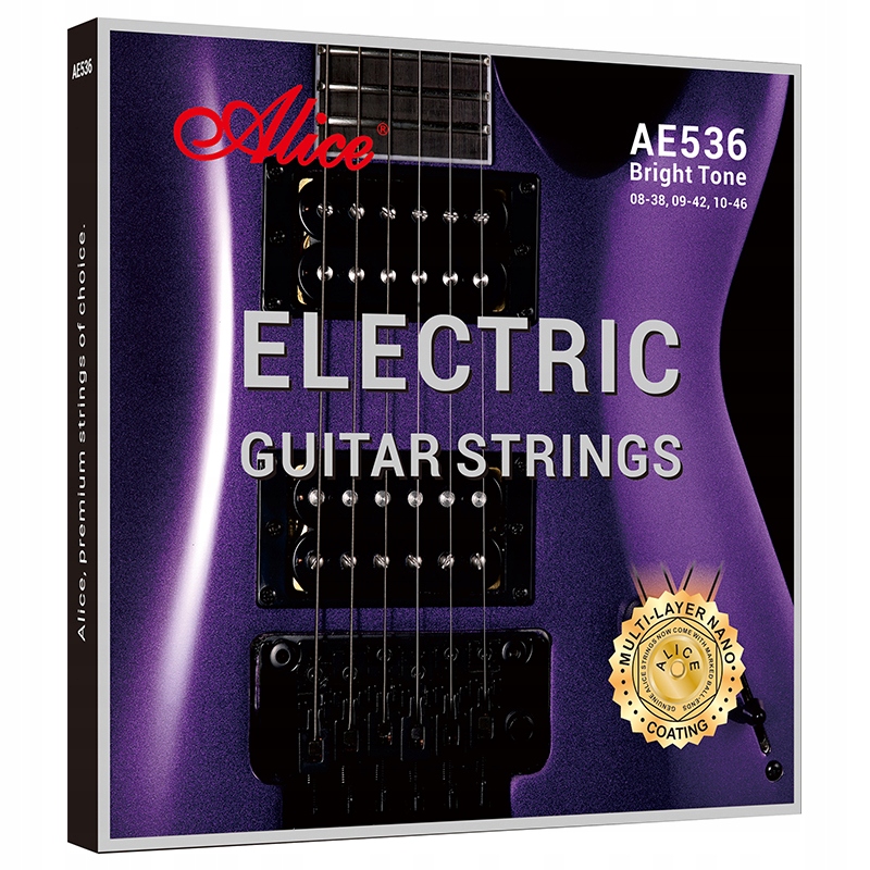 Electric Guitar String Set, Extra 1E, 9-42, Steel, Alloy Winding, AE536 ...