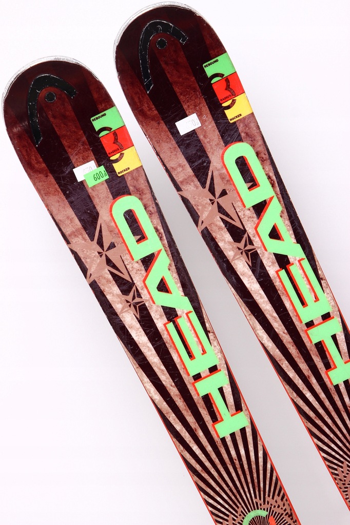Narty HEAD REV 80 PRO 170 cm + wiązania. ROCKER - 12897611632 ...