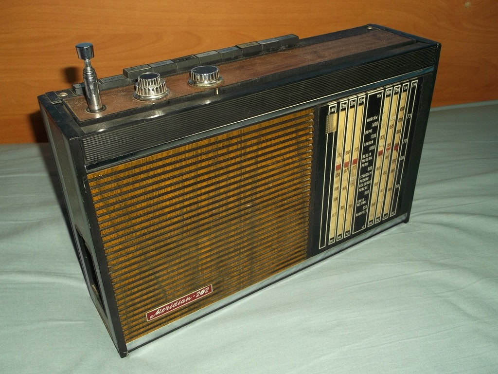 RADIO TRANZYSTOROWE MERIDIAN 202 - 12734181296 - oficjalne archiwum Allegro
