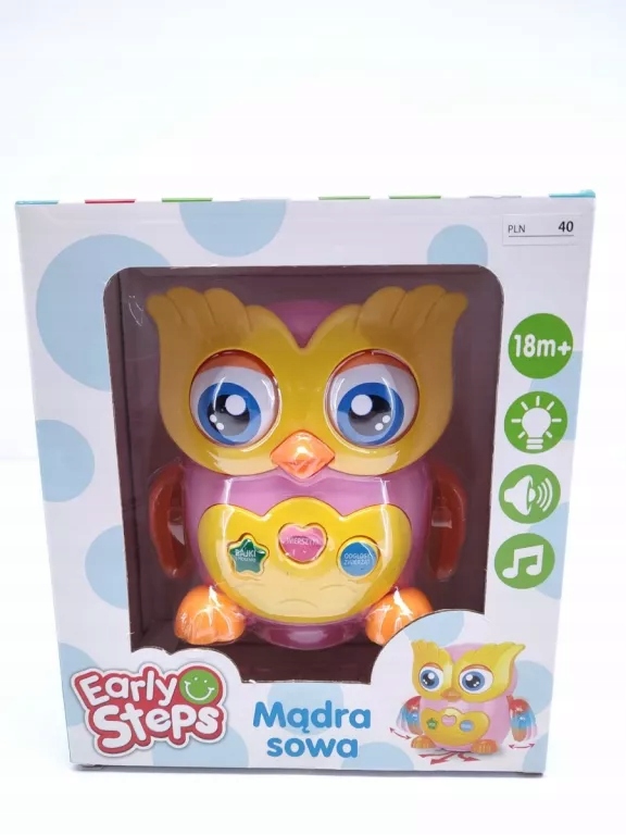 ZABAWKA INTERAKTYWNA MĄDRA SOWA EARLY STEPS - 12629757150 - oficjalne archiwum Allegro