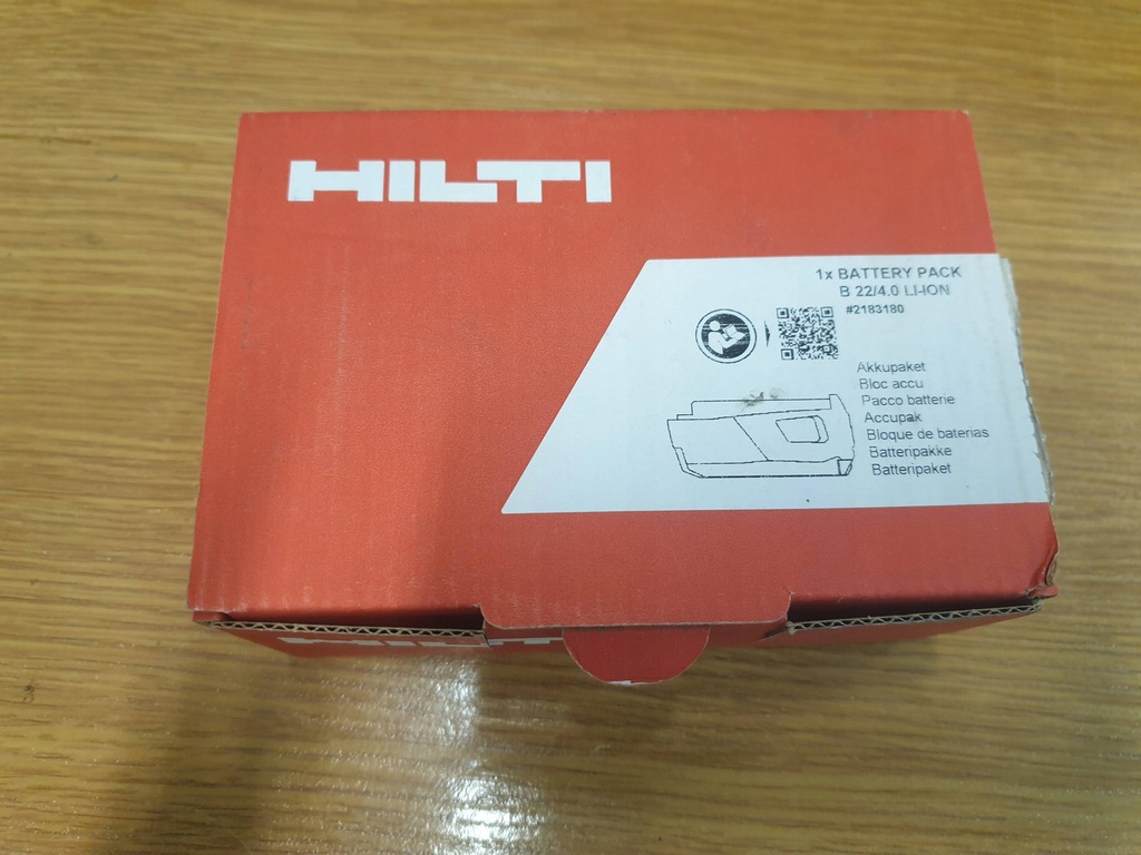 Akumulator bateria Hilti B22 22V 4.0Ah 2021r nowa - 10923127216 - oficjalne archiwum Allegro
