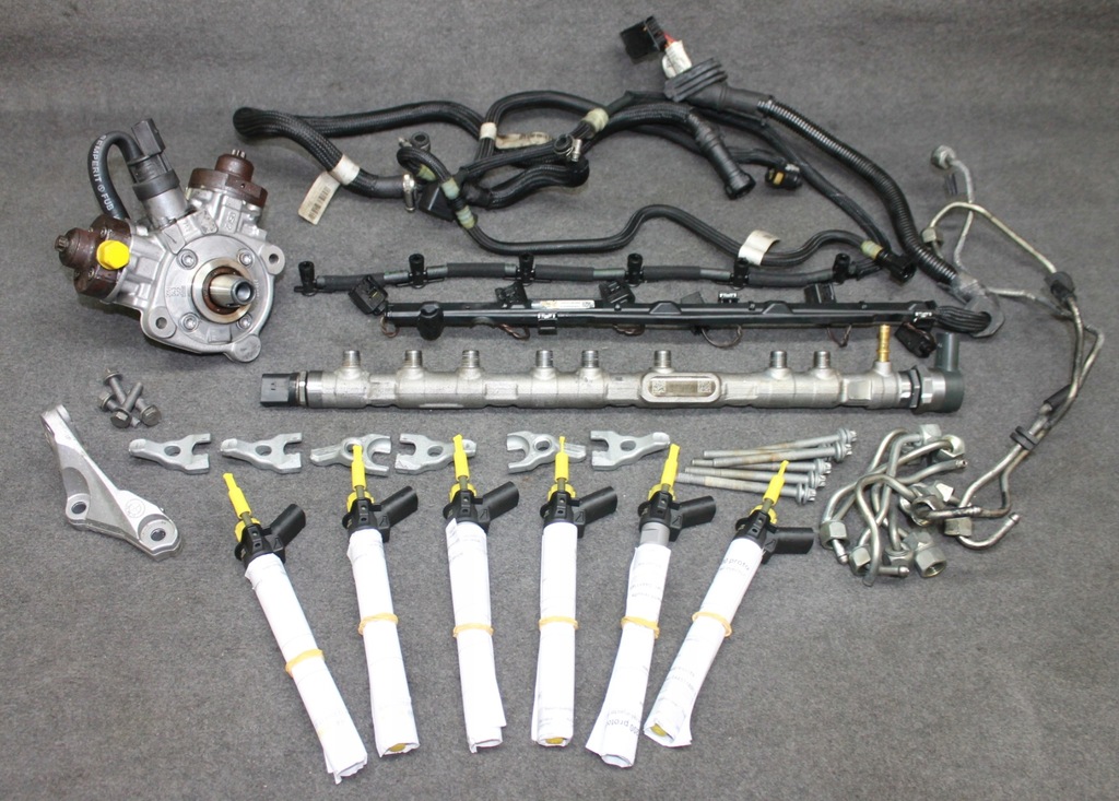 BMW F10 F01 E70 F15 N57D30C M50D - UKŁAD PALIWOWY WTRYSKIWACZE POMPA ...