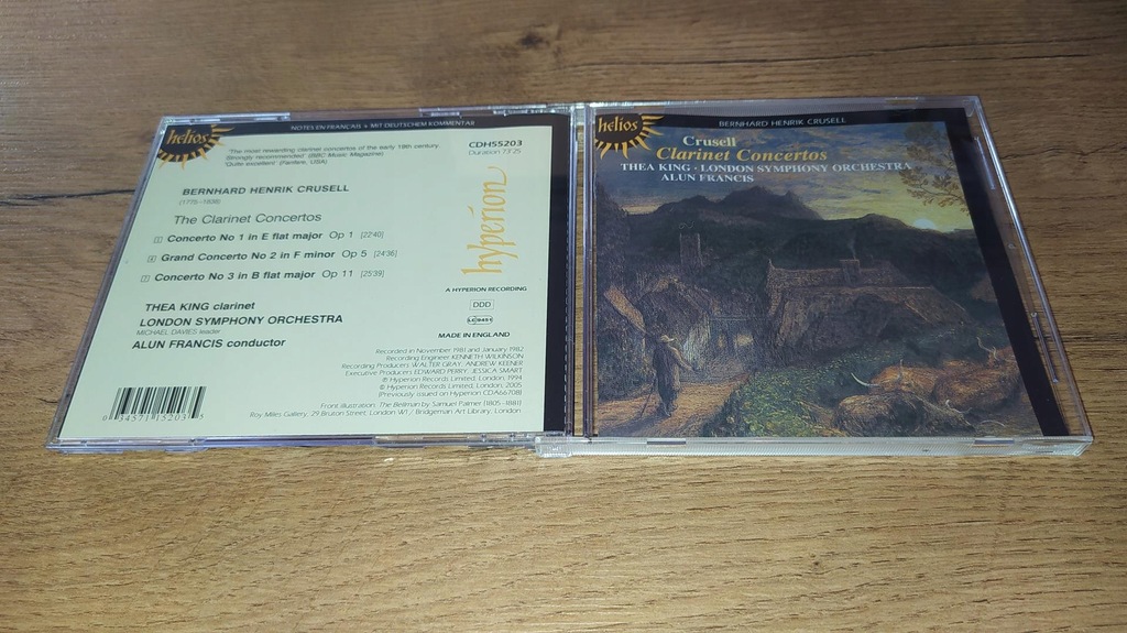 Crusell Thea King Alun Francis Clarinet Concertos - 13574374186 ...