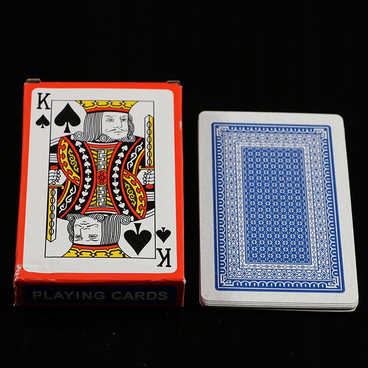 Karty Talia 54szt Do Gry w Pokera Makao Niebieskie - 10817347518 ...