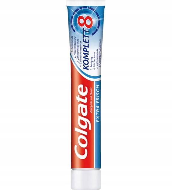 Colgate Komplett 8 Extra Frish Pasta do Zębów 75 m - 12346311730 ...