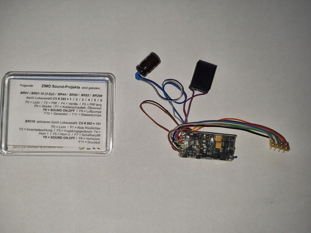 Zimo MX645R do SM42 dekoder jazdy i dźwięku (3W) - 14013913189 - oficjalne archiwum Allegro