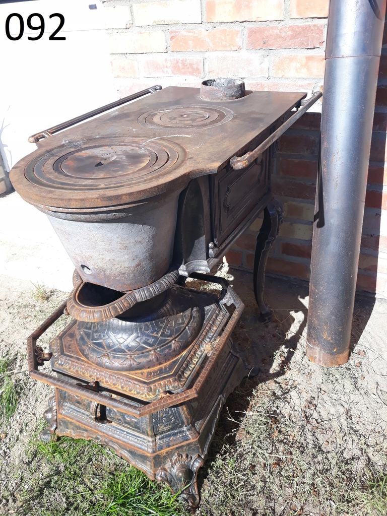 Stary Piec żeliwny Kominek Kuchnia Koza Westfalka - 8522357767 ...