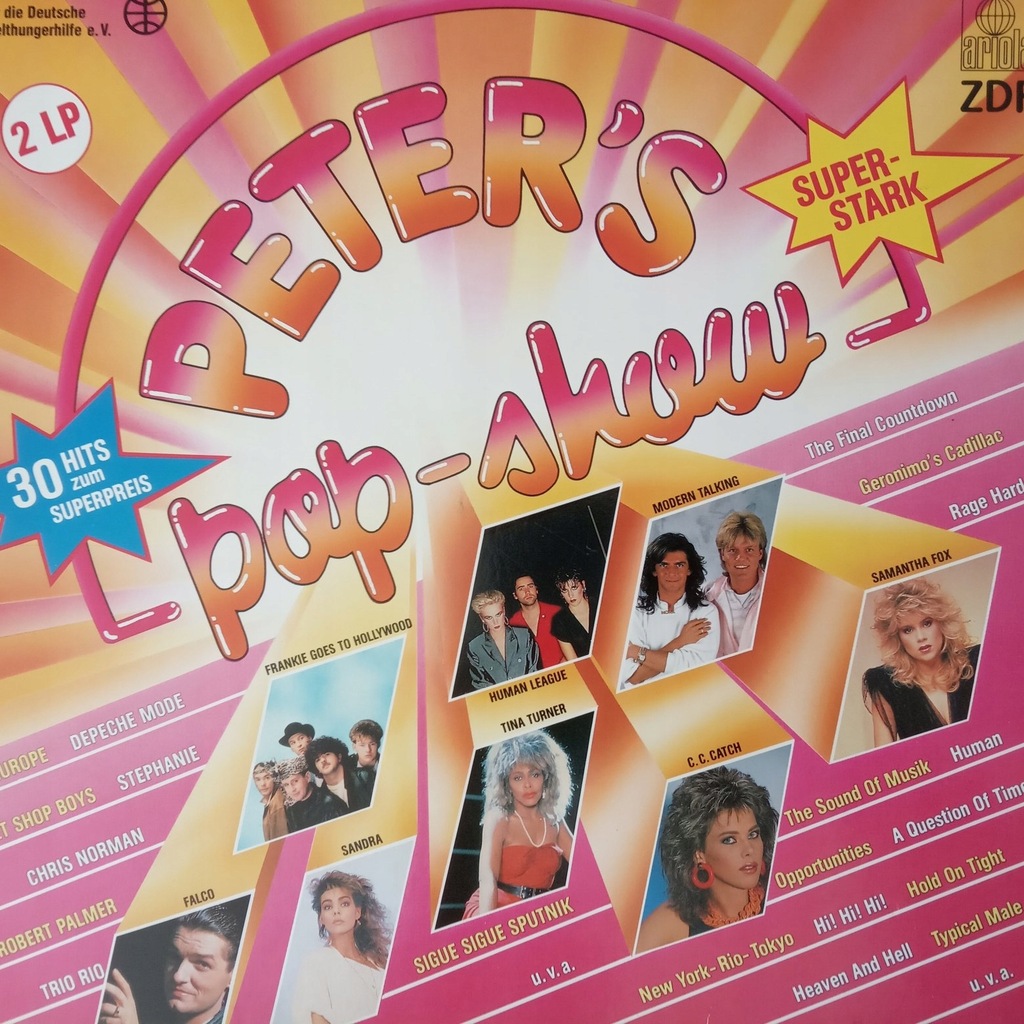 PETER'S POP SHOW , sandra cc catch modern talking ... 2 lp ...