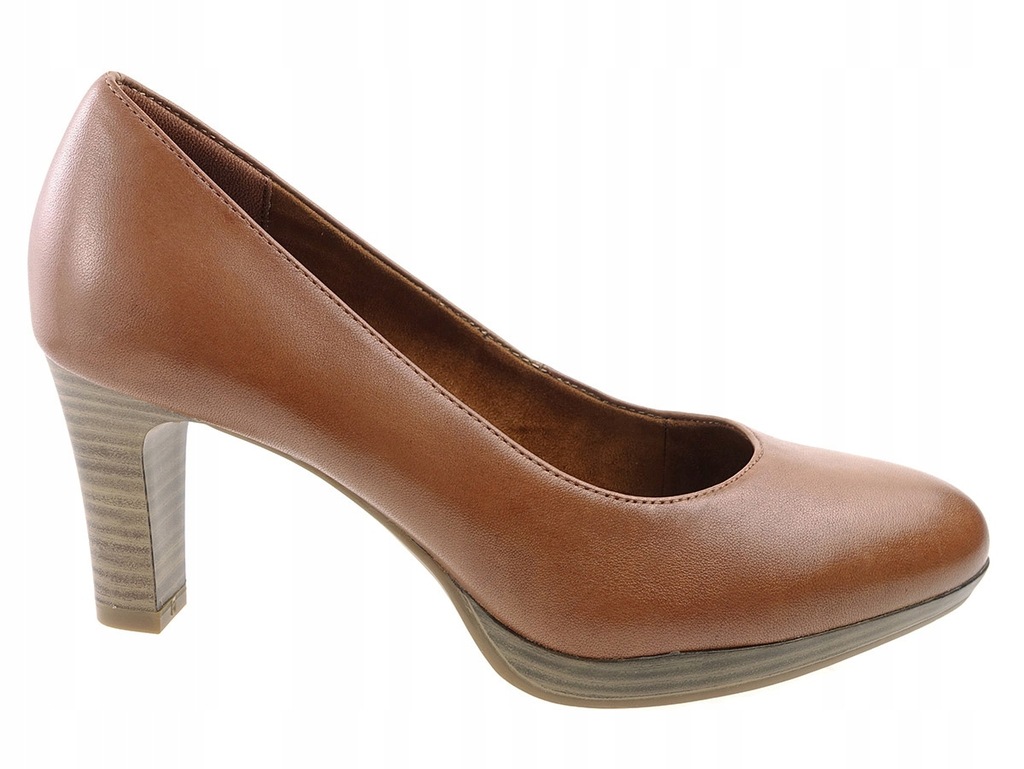 Tamaris buty czółenka 22410 brąz muscat skóra 40 - 13129618814 ...
