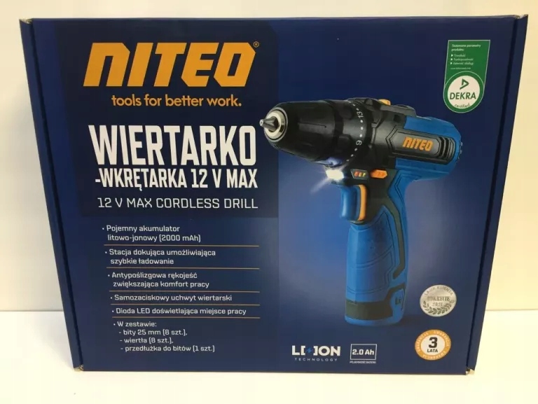 WIERTARKO WKRĘTARKA NITEO TOOLS 12V - 12563569630 - oficjalne archiwum Allegro