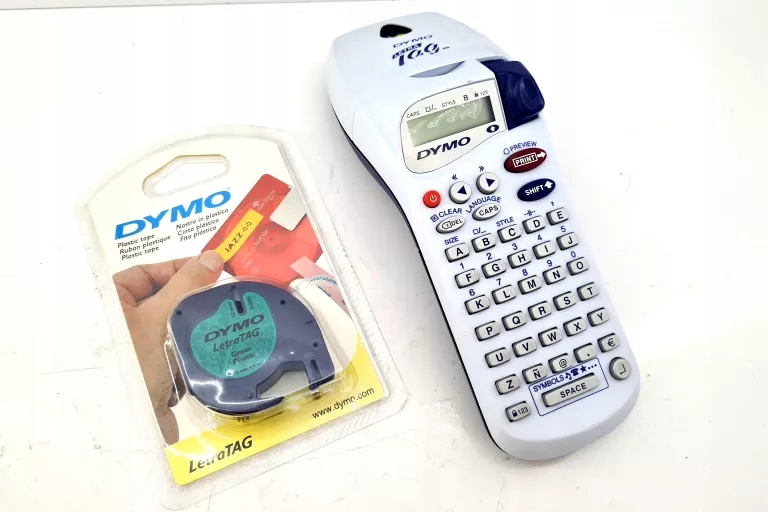 DRUKARKA ETYKIET DYMO LETRA TAG LT-100H + TAŚMA - 12199786683 ...