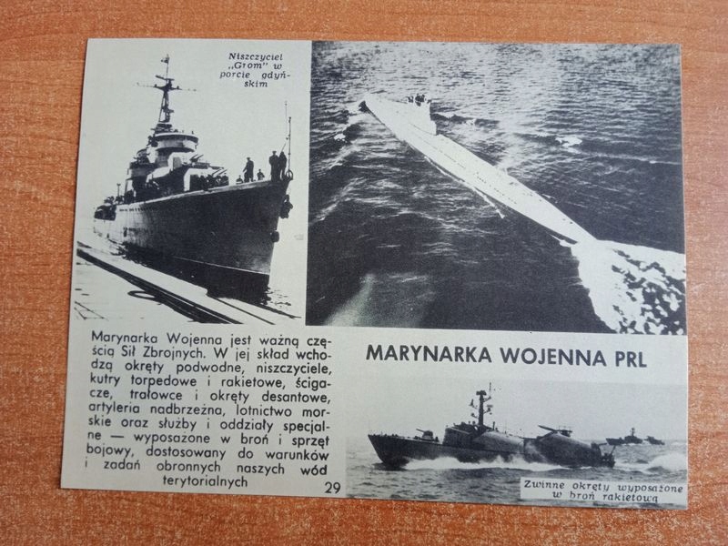 LUDOWE WOJSKO POLSKIE MARYNARKA WOJENNA PRL Z 0123 - 12653434475 - oficjalne archiwum Allegro